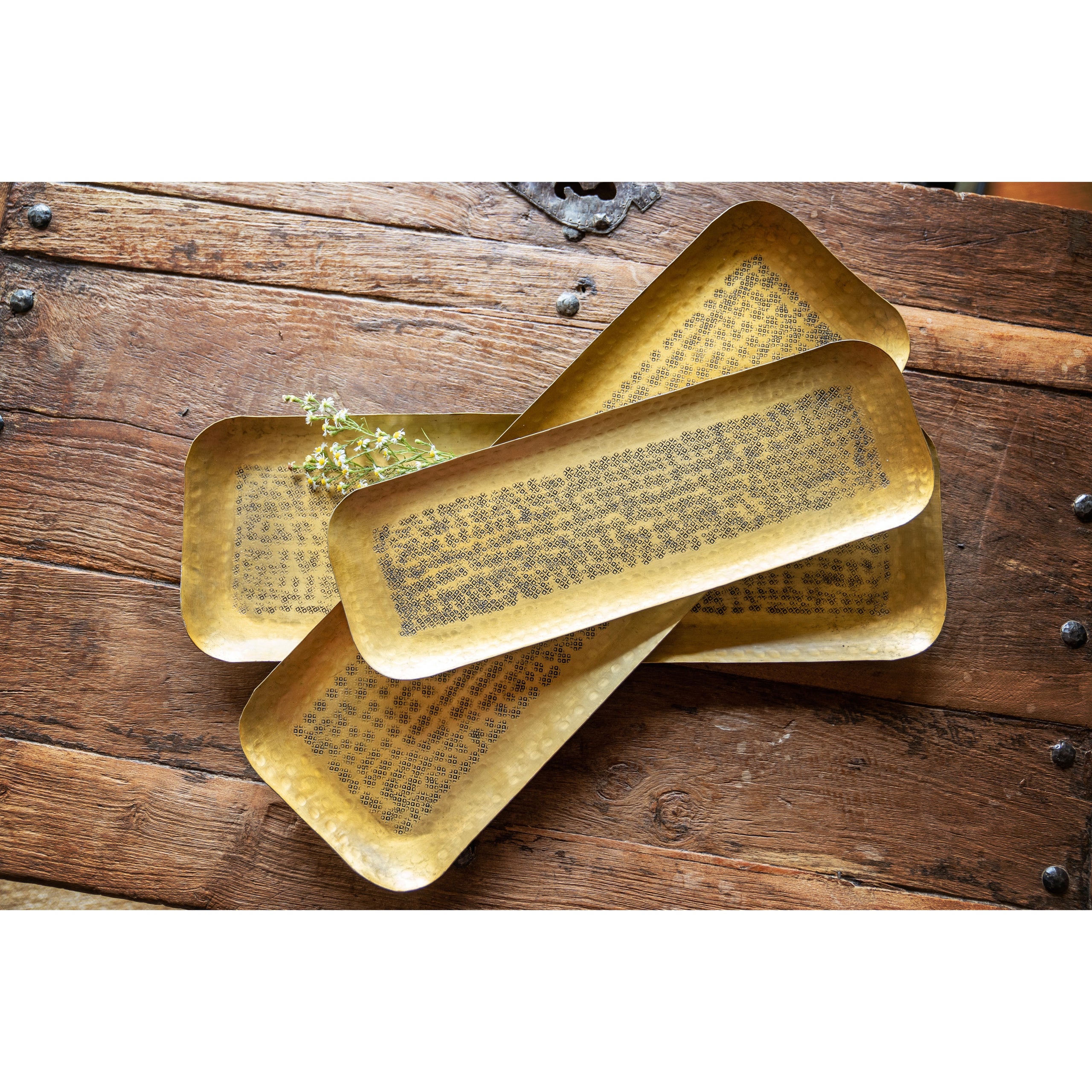 Rectangular Gold Trays | The Nordic Home Shop
